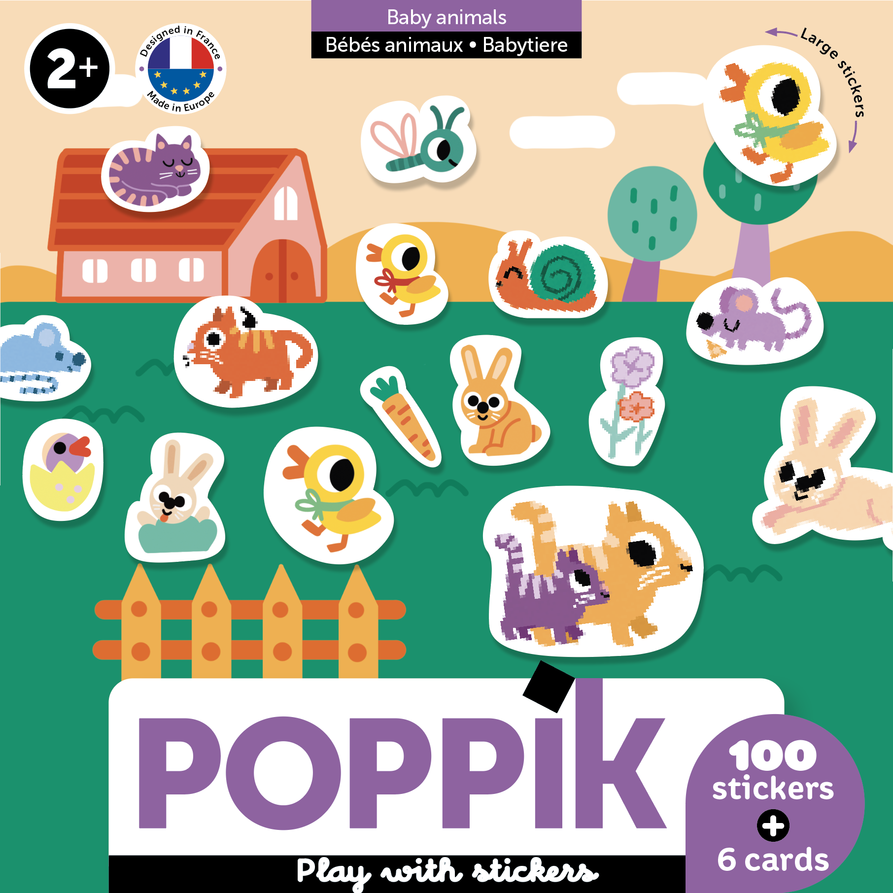 Baby Baby Animals – Activité gommettes enfants dès 2 ans | Petit Cœur ...
